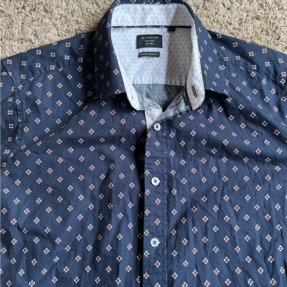 7 Diamonds | Shirts | 7 Diamonds Button Down Shirt Small Blue | Poshmark